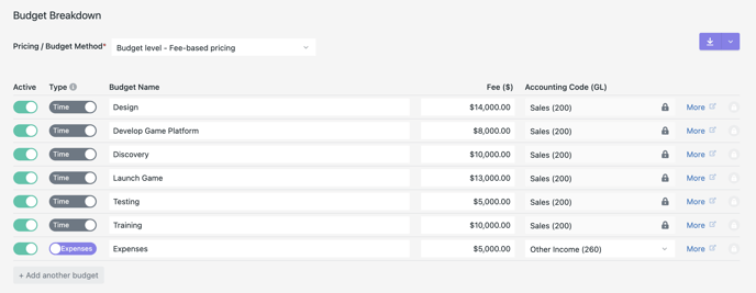 Building your project budget (fee)
