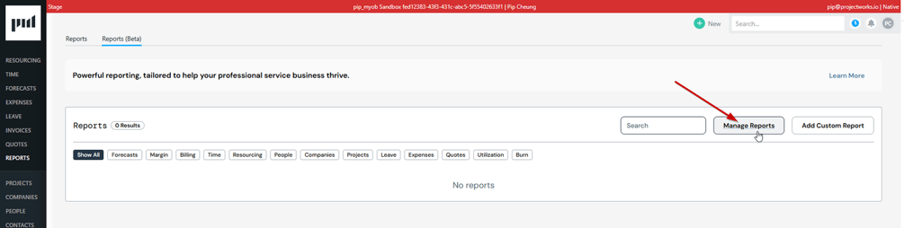 Getting Started with Custom Reporting