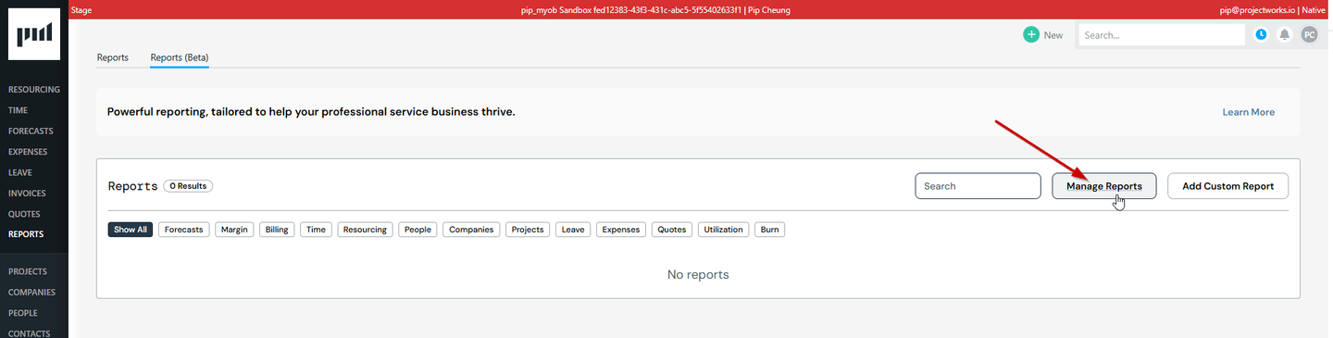 Getting Started with Custom Reporting