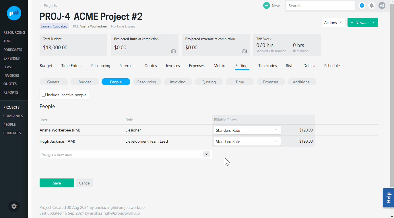 Setting up Timecodes