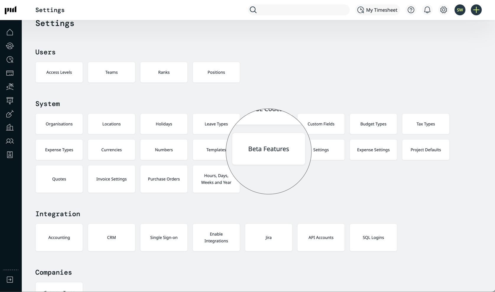 Enabling Beta features