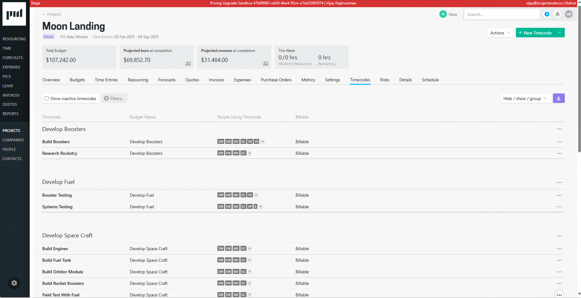 Setting up Timecodes