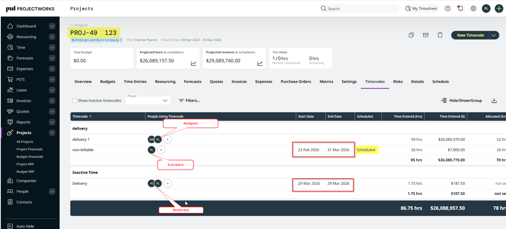Using your timesheet